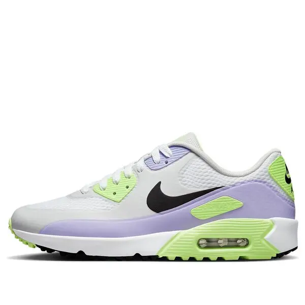 Nike Max 90 Golf Sneakers - Gray/purple/green