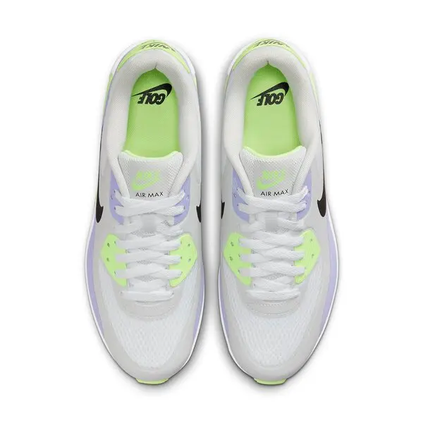 Nike Max 90 Golf Sneakers - Gray/purple/green