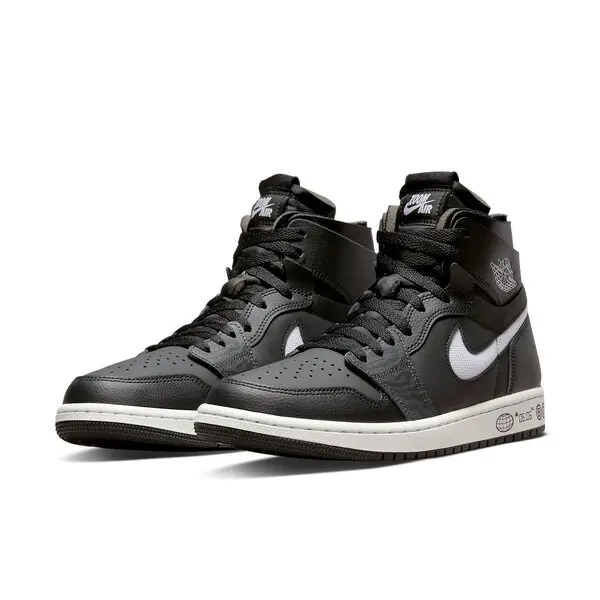 JORDAN 1 Zoom Comfort High Top Sneakers - Black/white