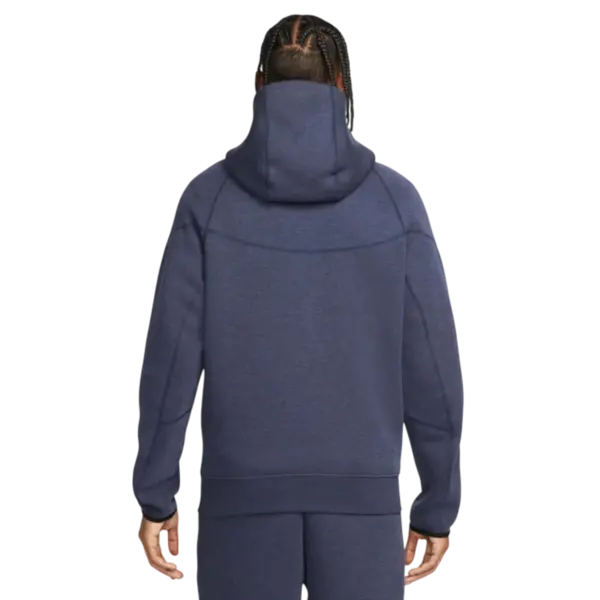 Nike Tech Fleece Windrunner Full-zip Hoodie 'obsidian Heather Black - Obsidian Heather/black