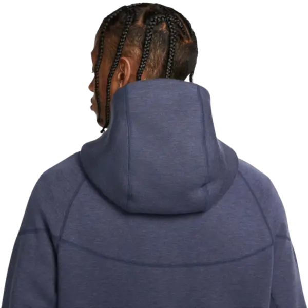 Nike Tech Fleece Windrunner Full-zip Hoodie 'obsidian Heather Black - Obsidian Heather/black
