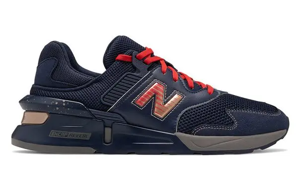 NEW BALANCE 997s "black History Month" Athletic Sneakers - Red/blue