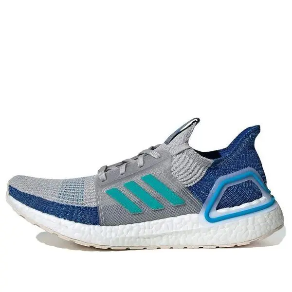 Adidas Ultraboost 19 Athletic Sneakers - Gray/navy Blue