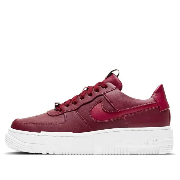 Nike Force 1 Pixel Team Red Sneakers - Red/white