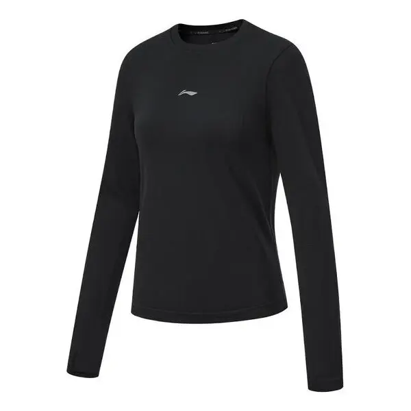 LI-NING Small Logo Long Sleeve Running T-shirt - Black