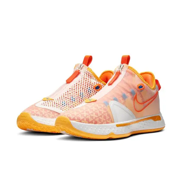 Nike Pg 4 'orange Gx' Sneakers - White/orange