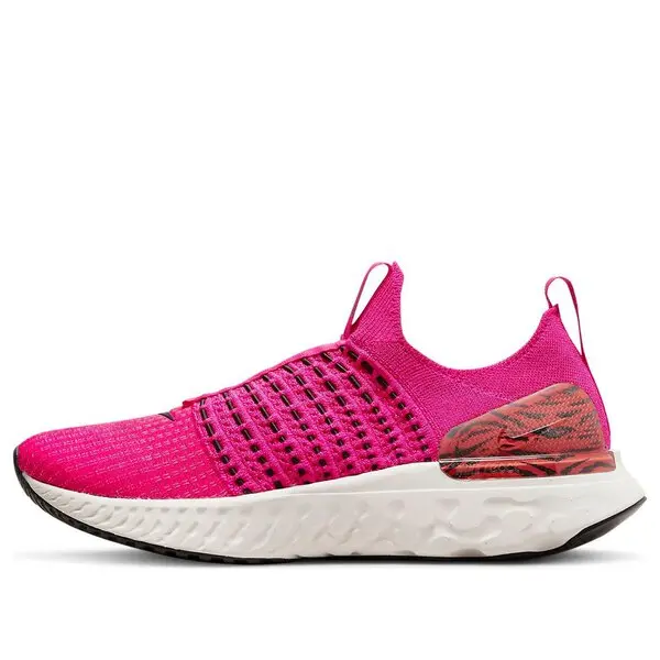 Nike React Phantom Run Flyknit 2 Sneakers - Pink/white