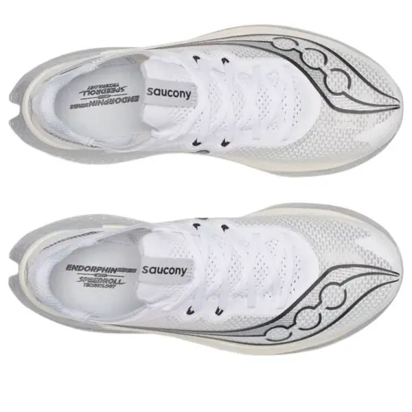 Saucony Endorphin Pro 5 Athletic Sneakers - White/black