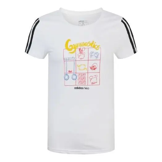 Adidas Neo Gymnastics Graphic T-shirt - White