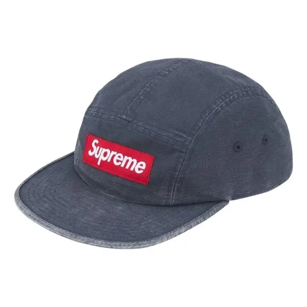 Supreme Canvas Camp Cap - Navy