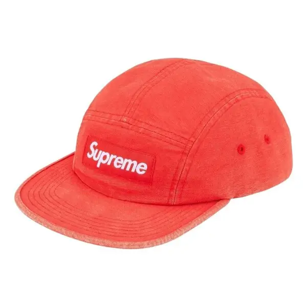 Supreme Canvas Camp Cap - Red