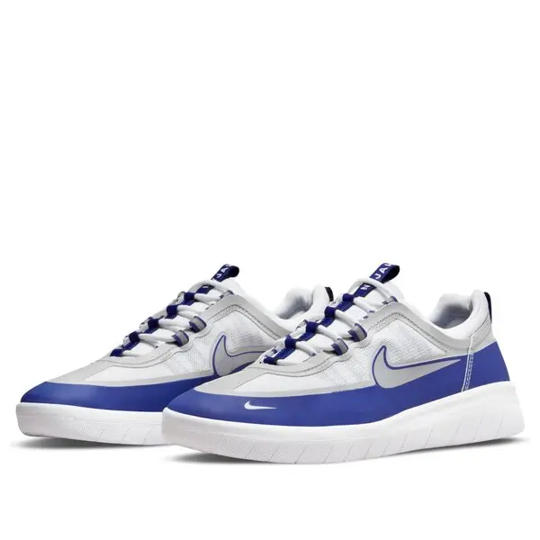 Nike Nyjah Free 2 Sb Low Top Sneakers - White/blue