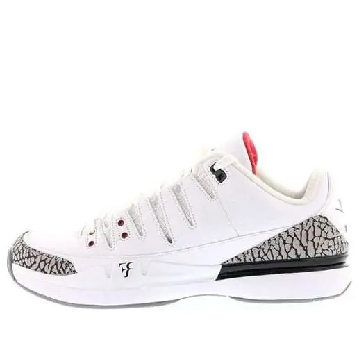 Nike Zoom Vapor Tour Aj3 "white Cement" Sneakers - White/red/gray