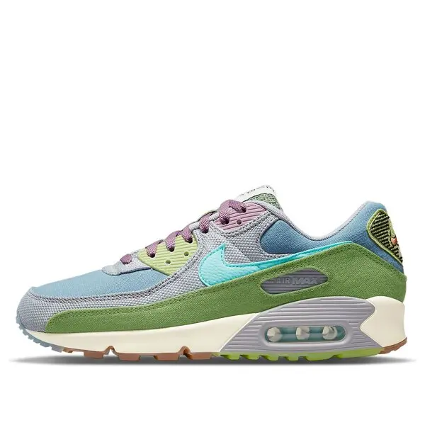 Nike Max 90 Se "sun Club Worn Blue Treeline - Gray/blue/green