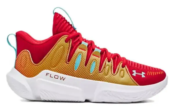 Under Armour Flow Breakthru 4 Asg Basketball Shoes - Gold/red/aqua
