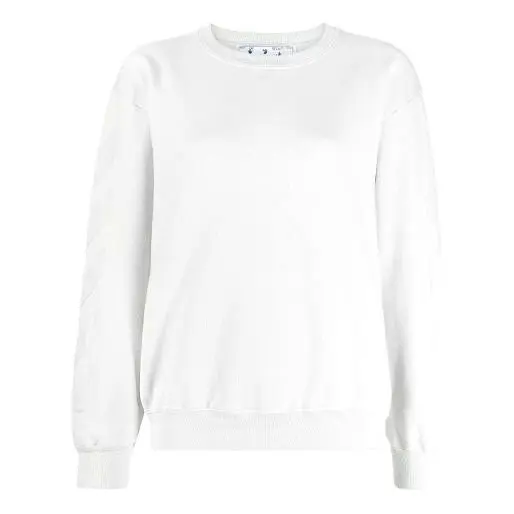 Off-White Arrow Logo Printed Sweatshirt - White