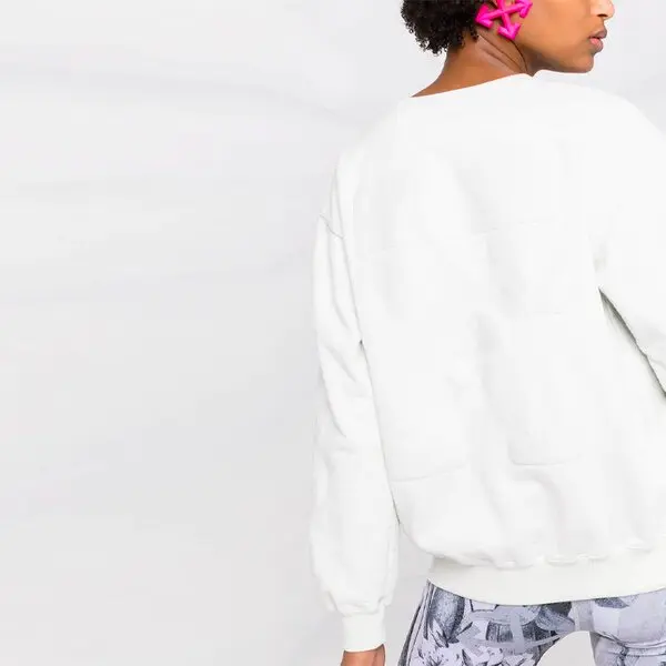 Off-White Arrow Logo Printed Sweatshirt - White