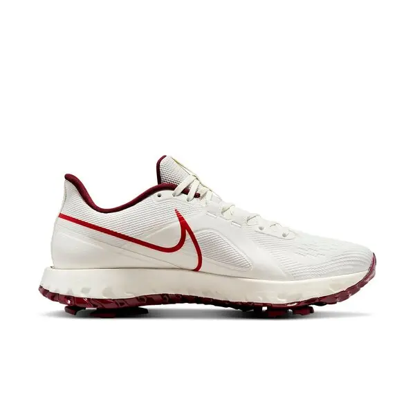 Nike React Infinity Pro Golf Shoes - Cream/red