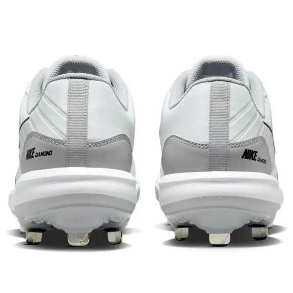 Nike Alpha Huarache Varsity 4 Low Top Baseball Cleats - White/wolf Grey/pure Platinum