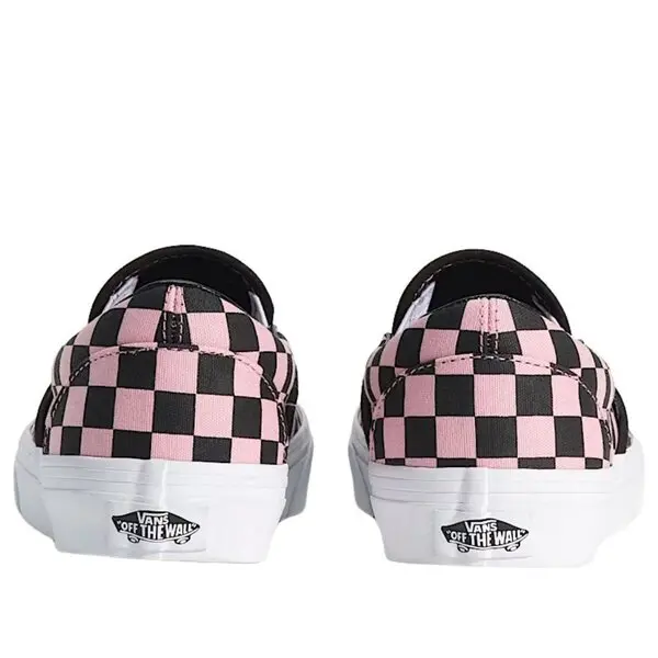VANS Classic Slip-on Checkerboard Sneakers - Pink/black