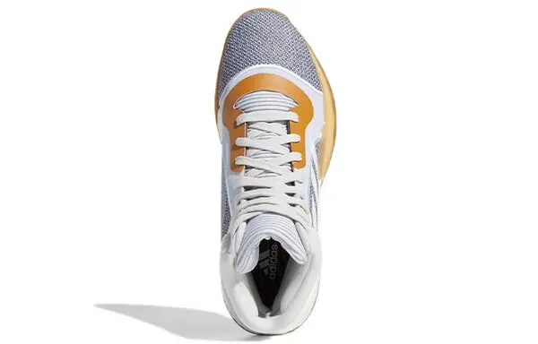 Adidas Marquee Boost High Top Sneakers - Gray/white/yellow