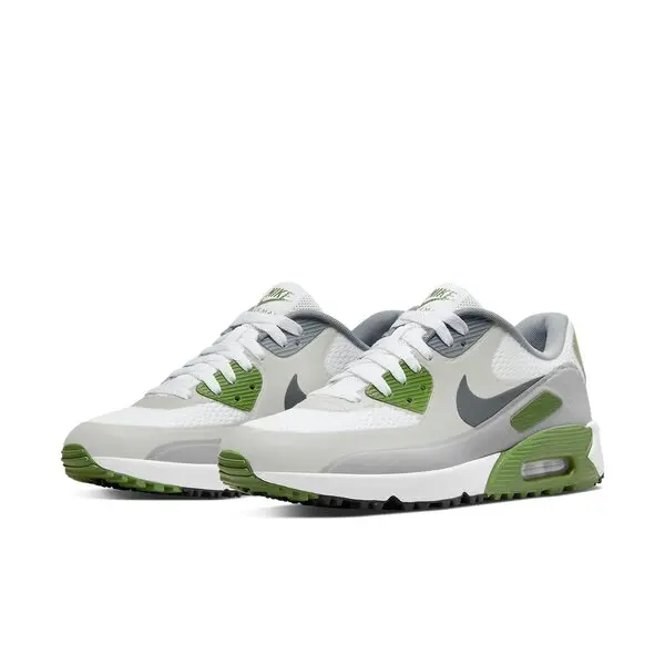 Nike Max 90 Golf Sneakers - White/gray/green