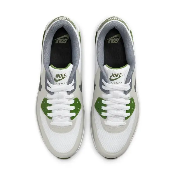 Nike Max 90 Golf Sneakers - White/gray/green