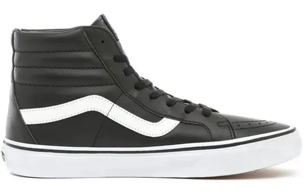 VANS Sk8-hi Reissue Classic Tumble Leather High Top Sneakers - Black