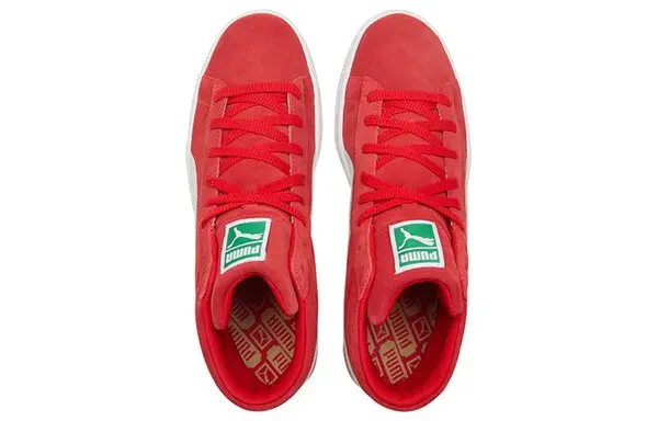 PUMA Suede Mid 21 High Top Sneakers - Red