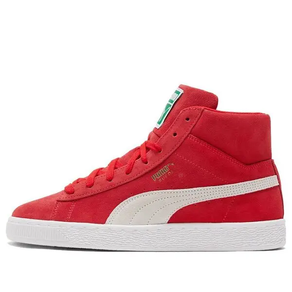 PUMA Suede Mid 21 High Top Sneakers - Red