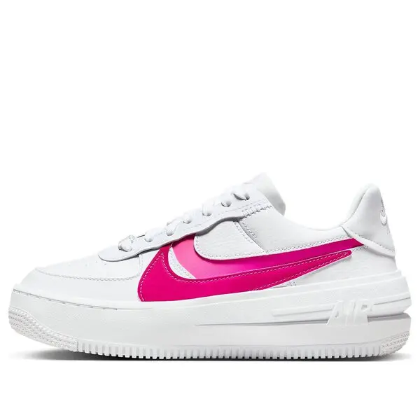 Nike Force 1 Plt.af.orm Sneakers - White/fireberry/fierce Pink