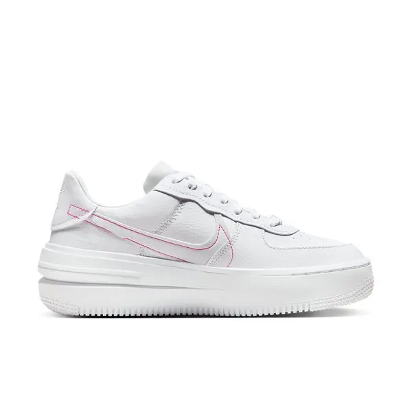 Nike Force 1 Plt.af.orm Sneakers - White/fireberry/fierce Pink