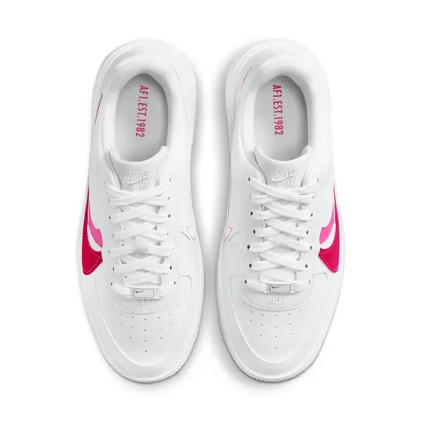Nike Force 1 Plt.af.orm Sneakers - White/fireberry/fierce Pink