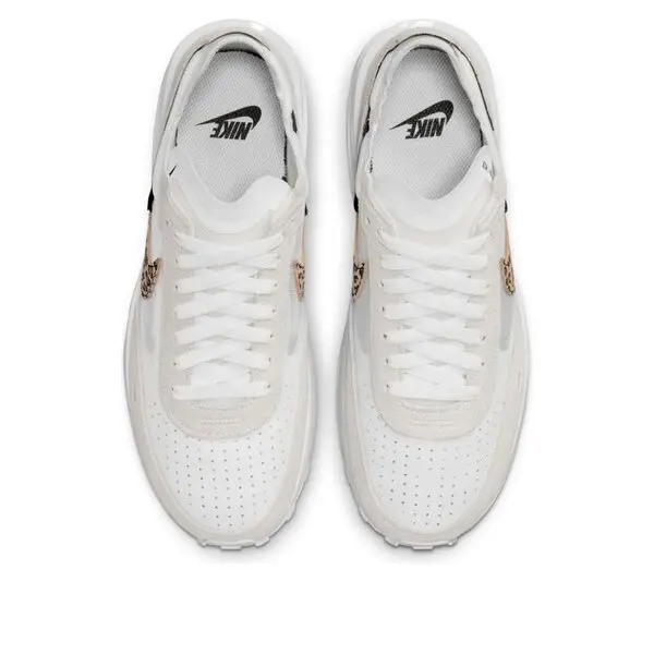 Nike Waffle One Leopard Print Sneakers - White