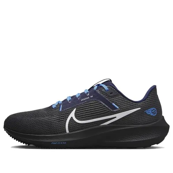 Nike X Nfl Air Zoom Pegasus 40 'tennessee Titans' Sneakers - Black/white/white