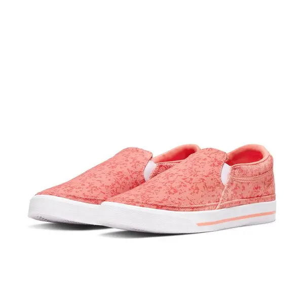 Nike Court Legacy "print" Slip-on Sneakers - Pink/white