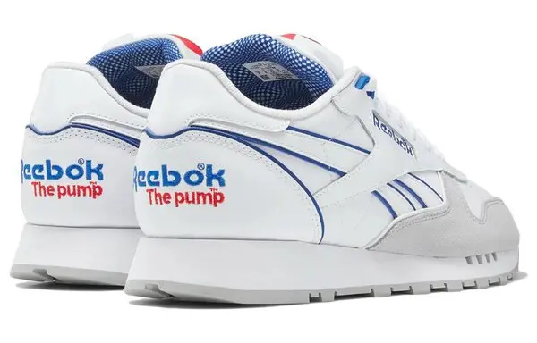 REEBOK Classic Leather Pump Sneakers - Ftw White/vector Blue/vector Red