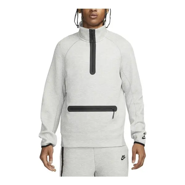 Nike Tech Fleece Half Zip Sweatshirt - Grey