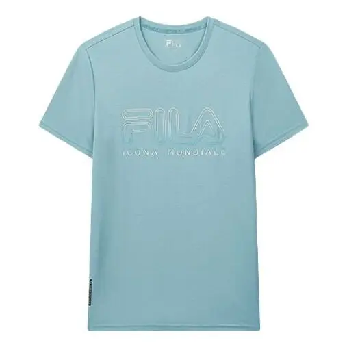 FILA Hollow Out Subject Printing Short Sleeve - Green