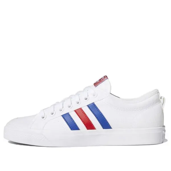 Adidas Nizza Scarlet Blue Low Top Sneakers - White