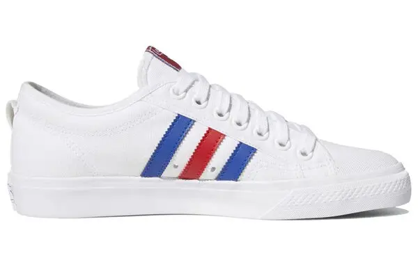 Adidas Nizza Scarlet Blue Low Top Sneakers - White