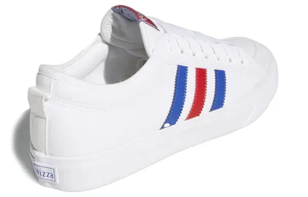 Adidas Nizza Scarlet Blue Low Top Sneakers - White