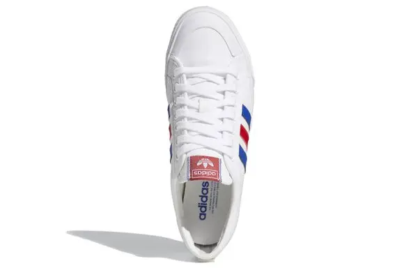 Adidas Nizza Scarlet Blue Low Top Sneakers - White
