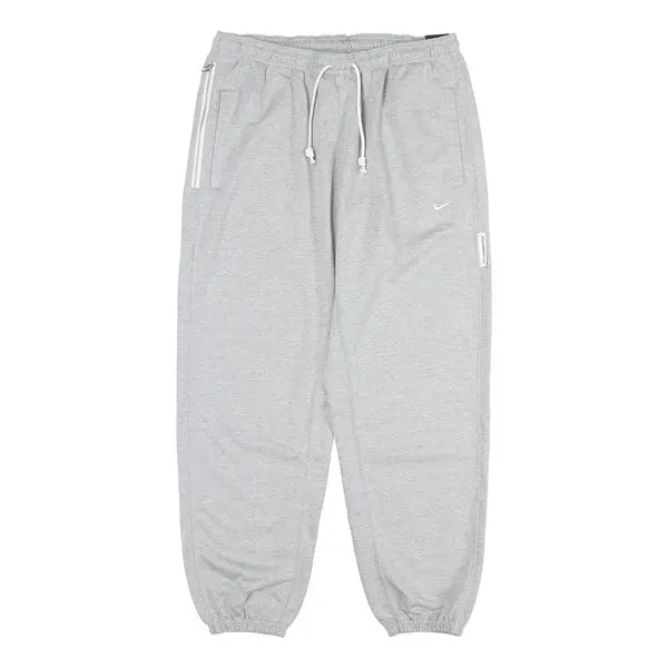 Nike Dri-fit Standard Issue Embroidery Sweatpants Gray - Grey