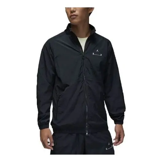 JORDAN Zip Up Casual Jacket With Small Logo Detail - Default Color