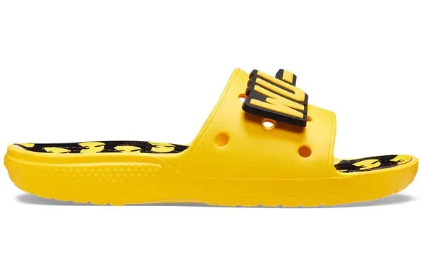 CROCS X Wu-tang Clan Classic Slide - Yellow/black