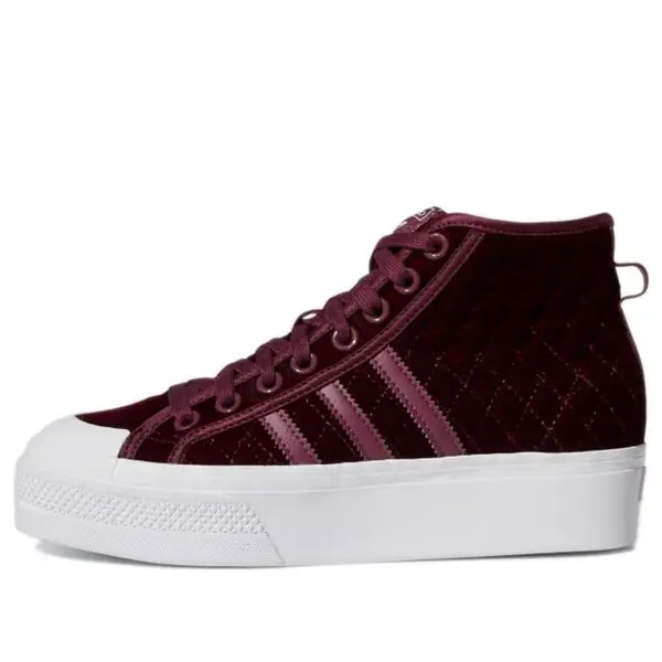 Adidas Nizza Platform Mid - Dark Red