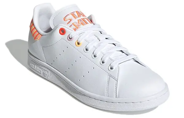 Adidas Stan Smith Sneakers - White/orange