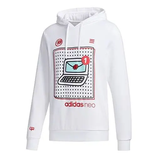 Adidas Neo Graphic Hoodie - White