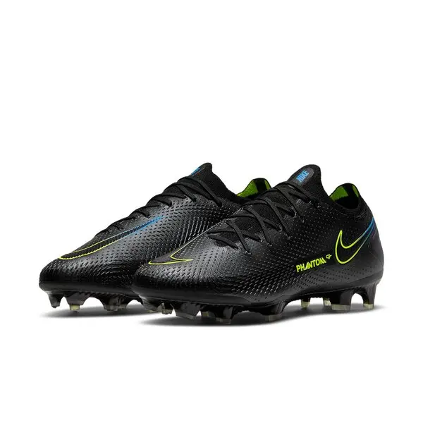 Nike Phantom Gt Elite Fg Football Boots - Black/blue/yellow